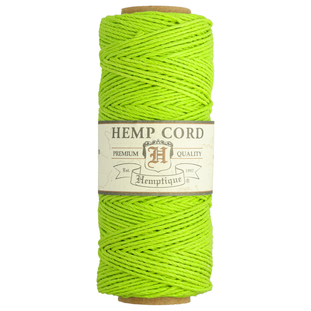 Lime Groen Hennep Koord van Hemptique - 62.5 Meter