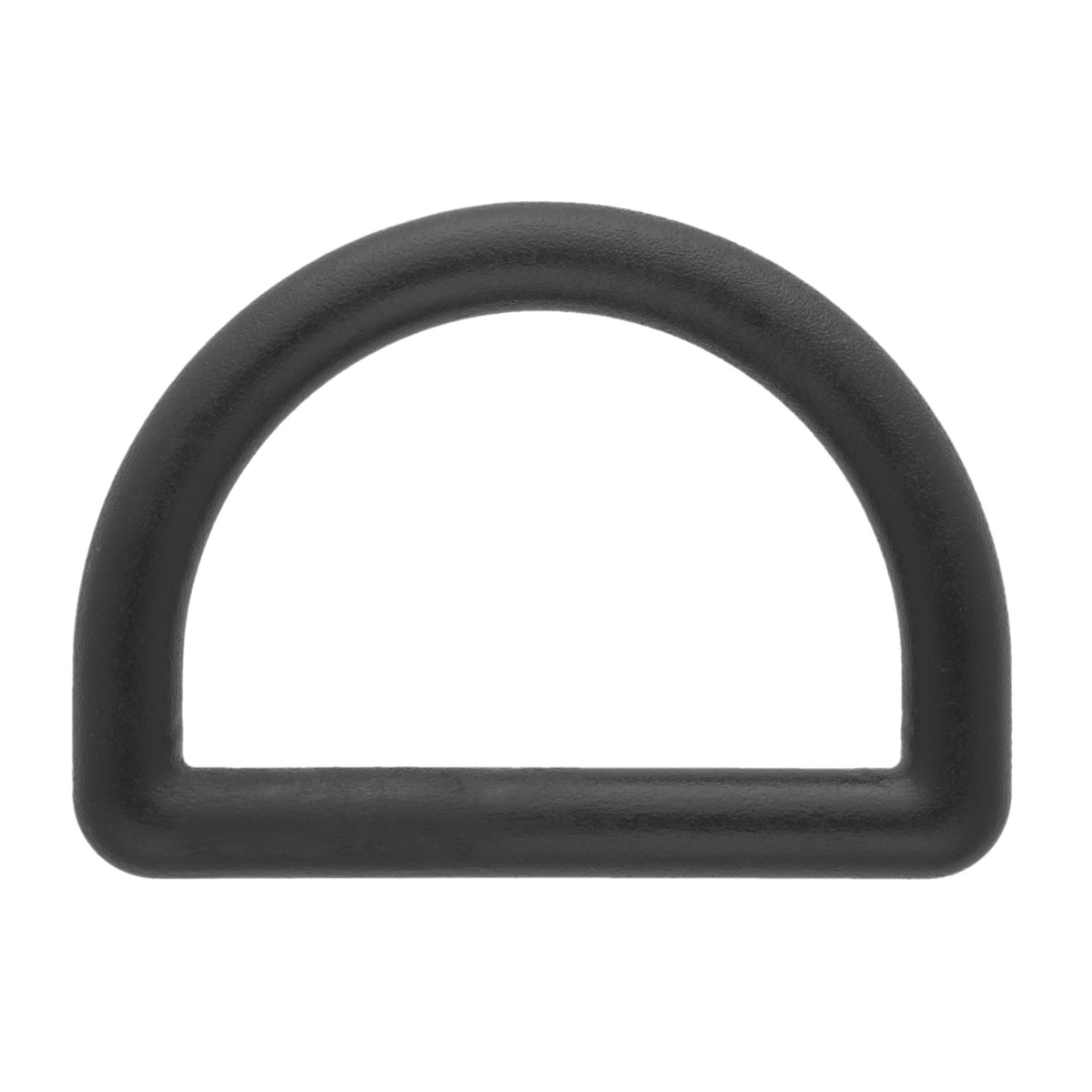 Plastic D-ring Zwart 25 mm